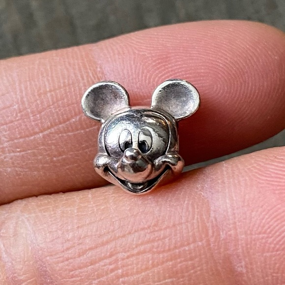 Pandora | Jewelry | Retired Authentic Pandora X Disney Smiley Mickey ...
